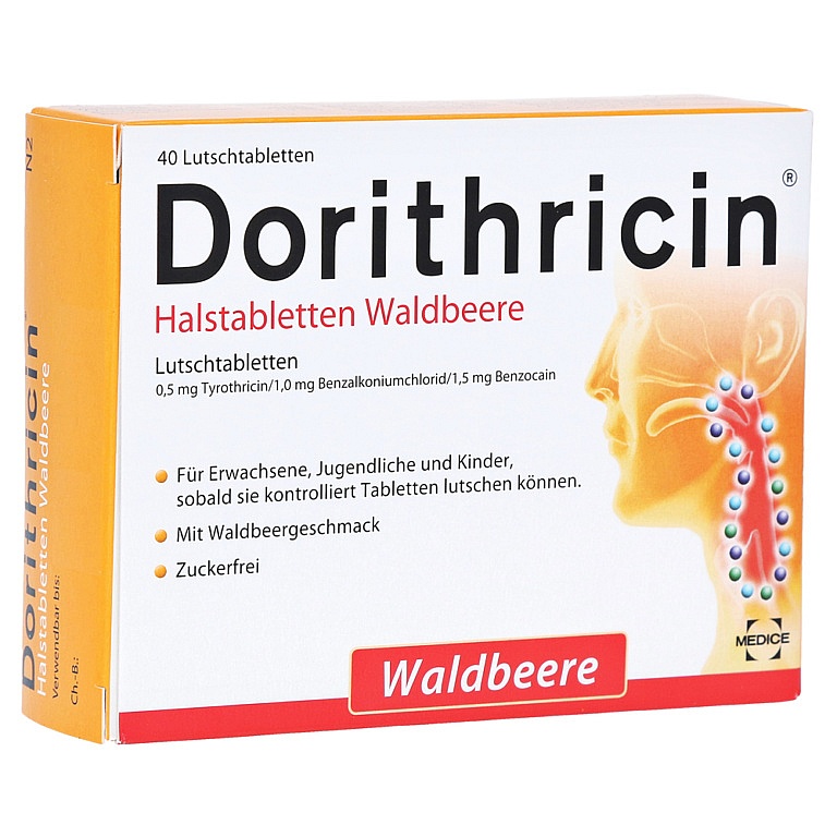 Dorithricin Halstabletten Waldbeere - 20 Stück - Stahlberg Apotheke